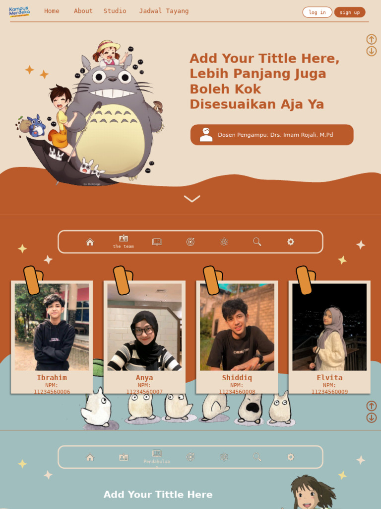 Free Download Studio Ghibli Inspired Powerpoint Template for Study ...