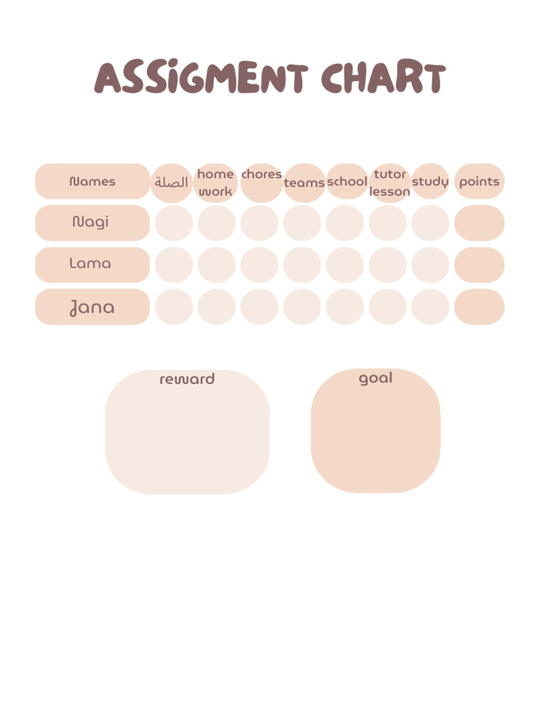 Elegant School Assignment Tracker Sheet 3 | PDF