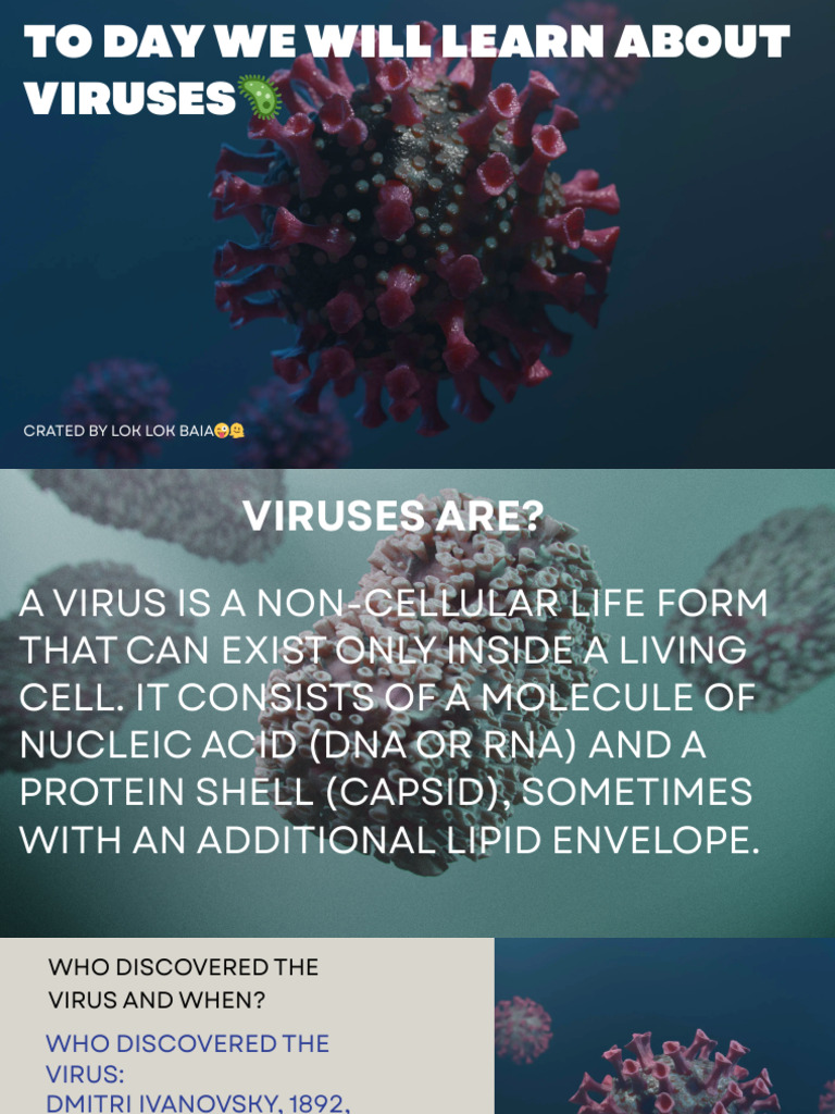 To Day We Will Learn About Viruses? - 20250424 - 215830 - 0000 | PDF