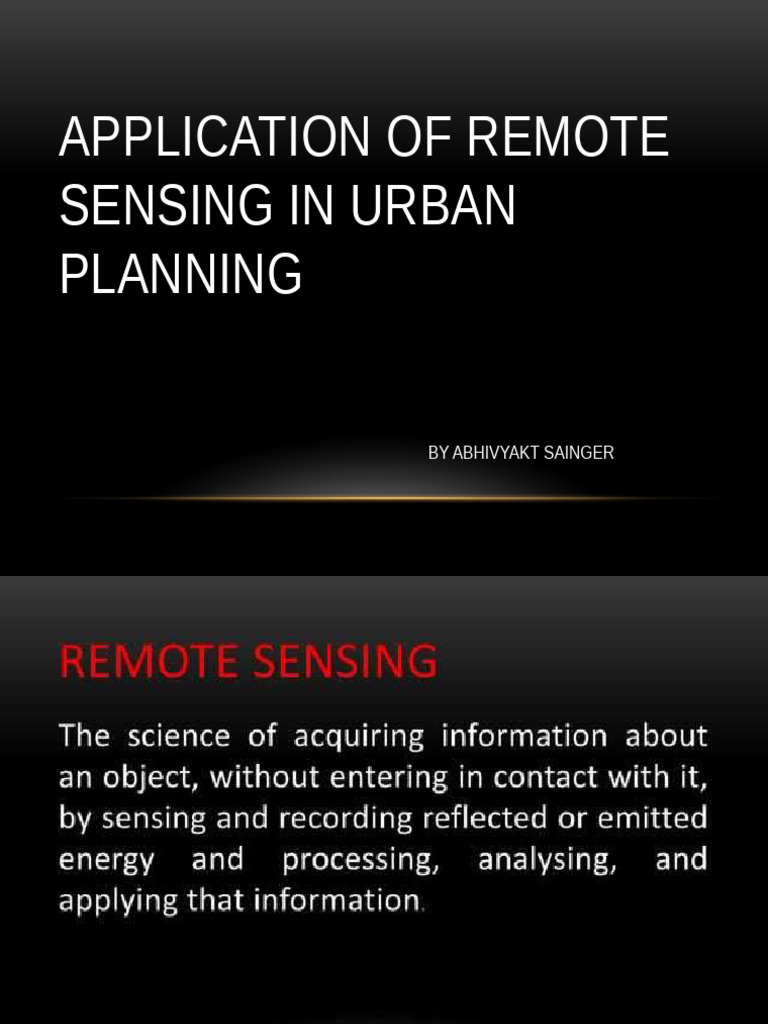 Uses of Remote Sensing in Agriculture | PDF | Soil | Agriculture