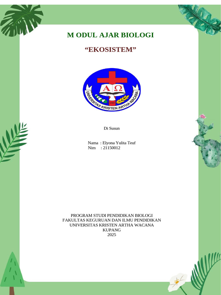 Modul Ajar Ekosistem | PDF