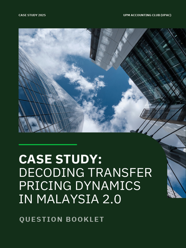 Case Study Question Booklet | PDF | Royalty Payment | Taxes