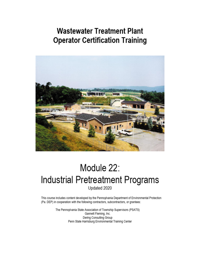 Module 22 Industrial Pretreatment Programs Updated 2020 | PDF | Clean ...