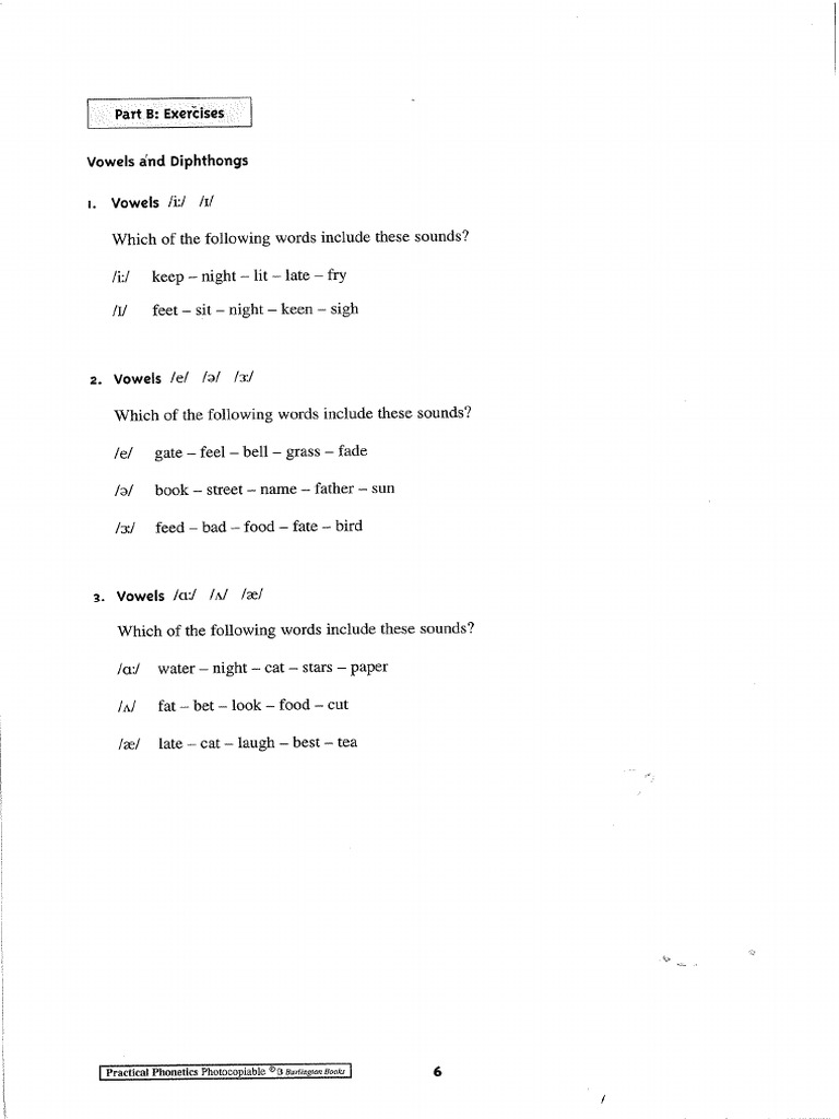 Phonetics Exercises With Key | PDF