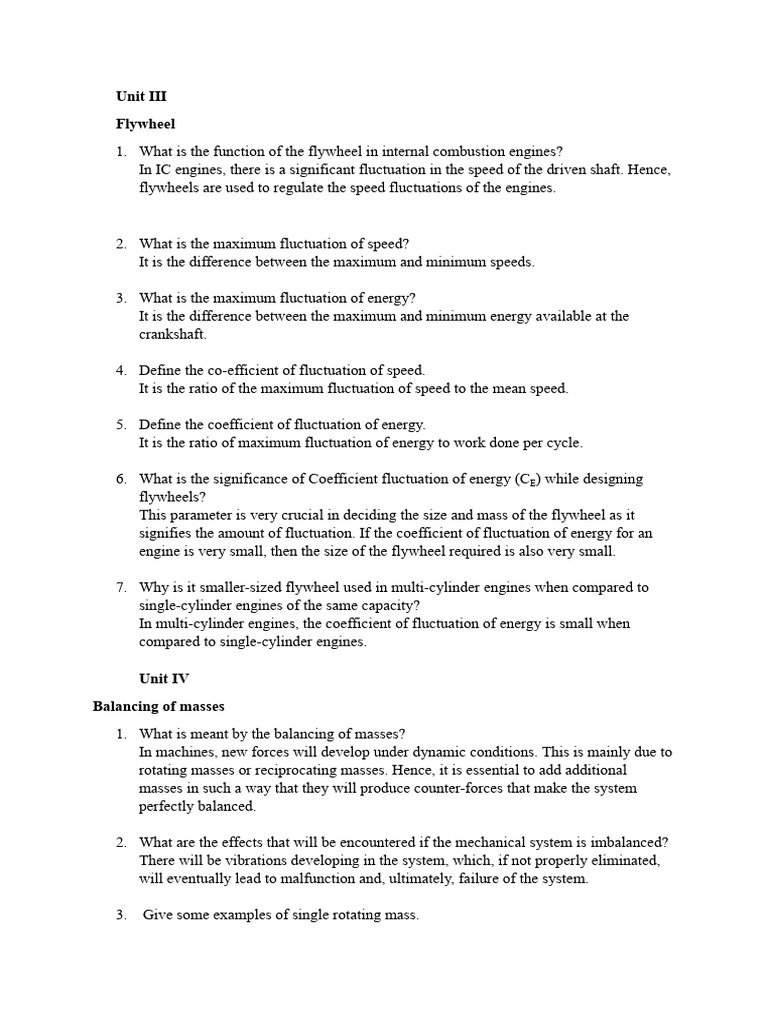 Part A Questions For III CIA Test | PDF | Damping | Mechanical Engineering