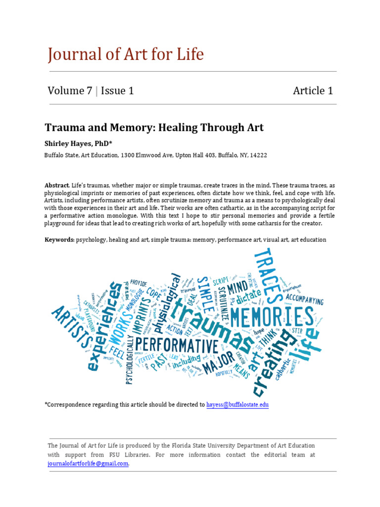 Trauma Ana Memory Healing Throug Art | PDF | Psychological Trauma | Grief