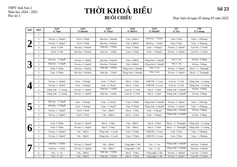 TKB BU 12 05052025l2 - CHIEU | PDF