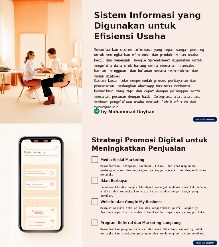 Sistem Informasi Yang Digunakan Untuk Efisiensi Usaha | PDF