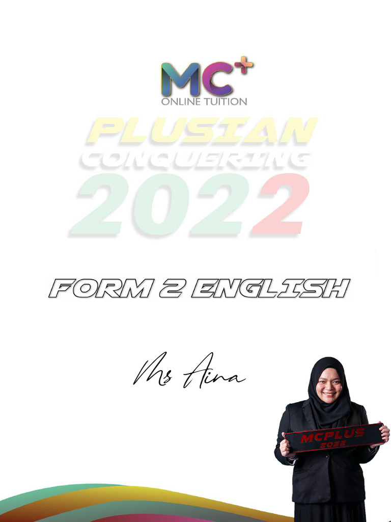 Form 2 Eng Ms Aina 17.08.2022 | PDF