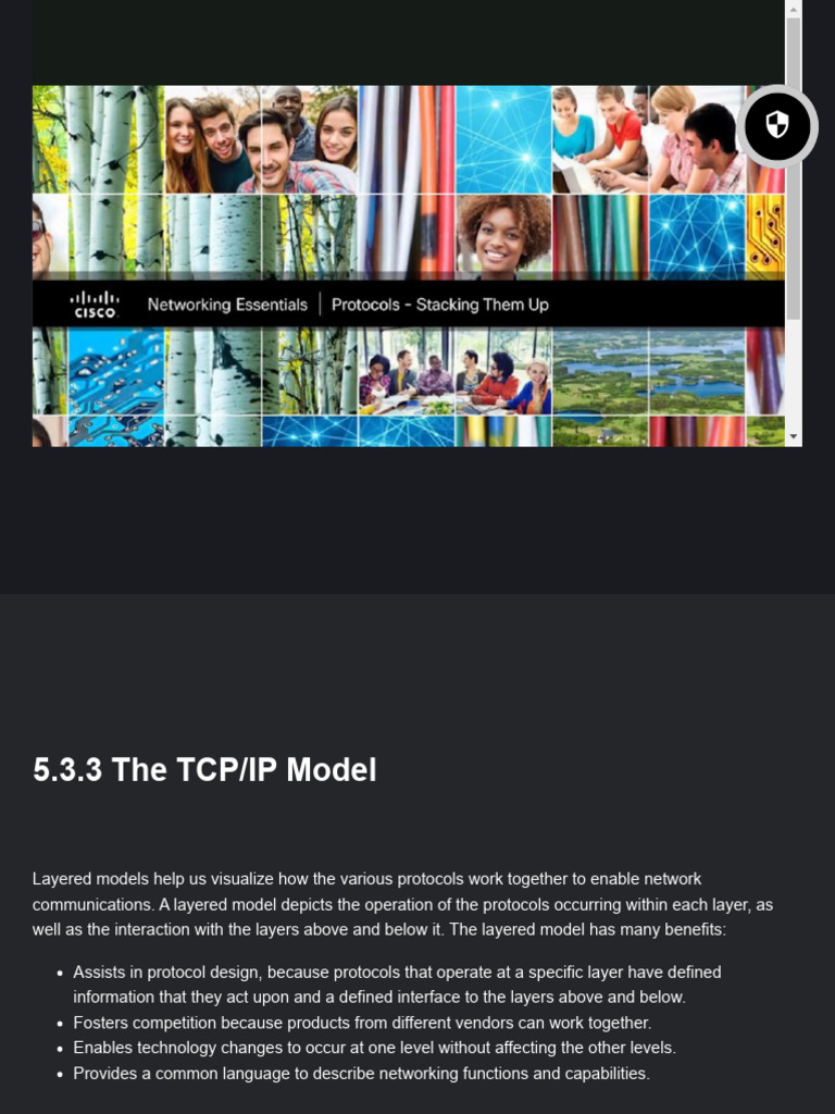 Cisco Skills For All Tcp Ipmodelsand Osi Layers Pdf Osi Model