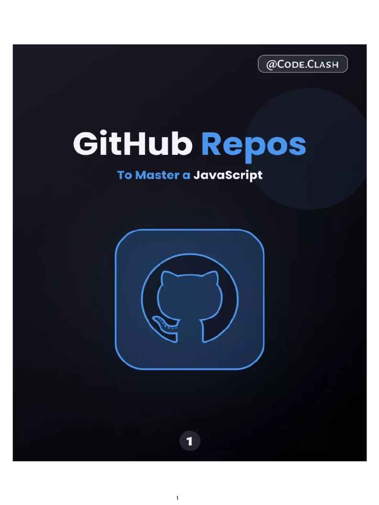 GitHub Repos To Master Javascript | PDF