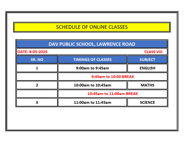 Online Classes 8th | PDF