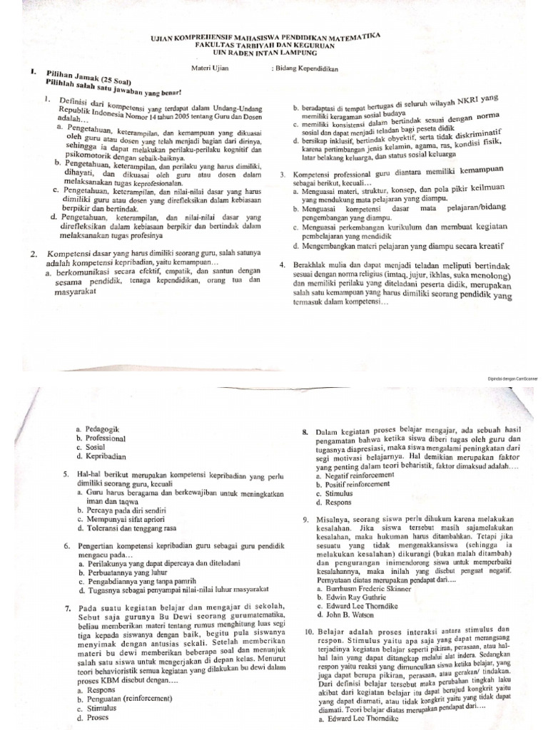 UJK Pendidikan 2023 | PDF