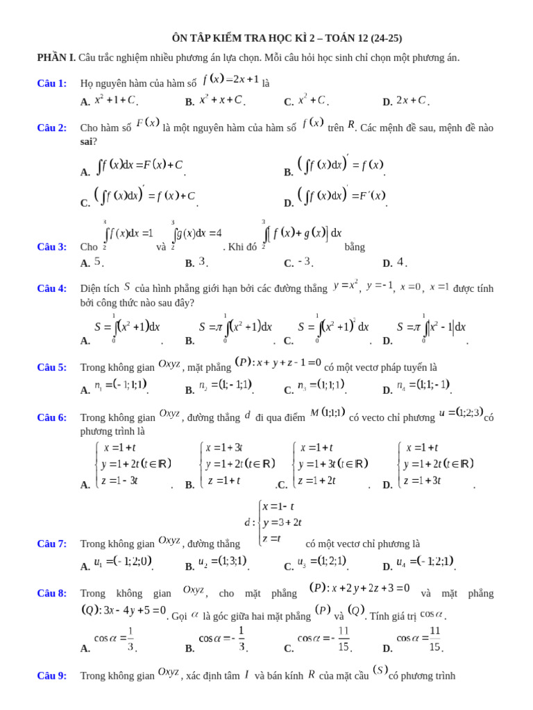 XEP LOP 12 NH 2024-2025 (GVCN) | PDF