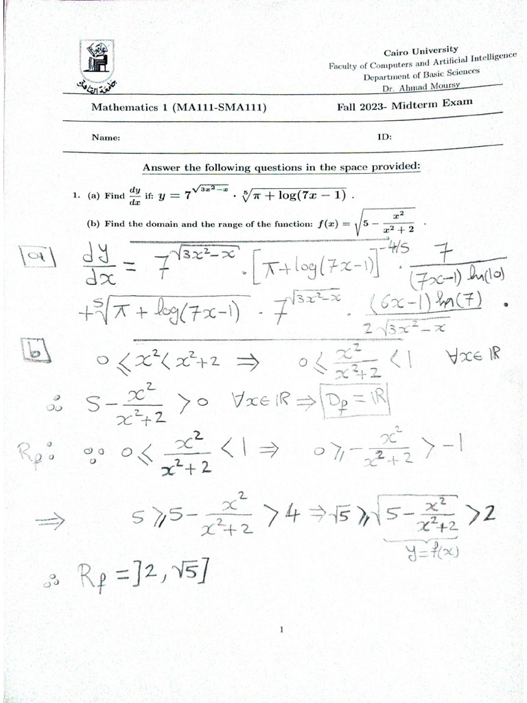 MA111_midterm_fall23 2 | PDF