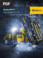 Epiroc Simba E70 S: Smart Drilling Rig | PDF | Drill | Drilling