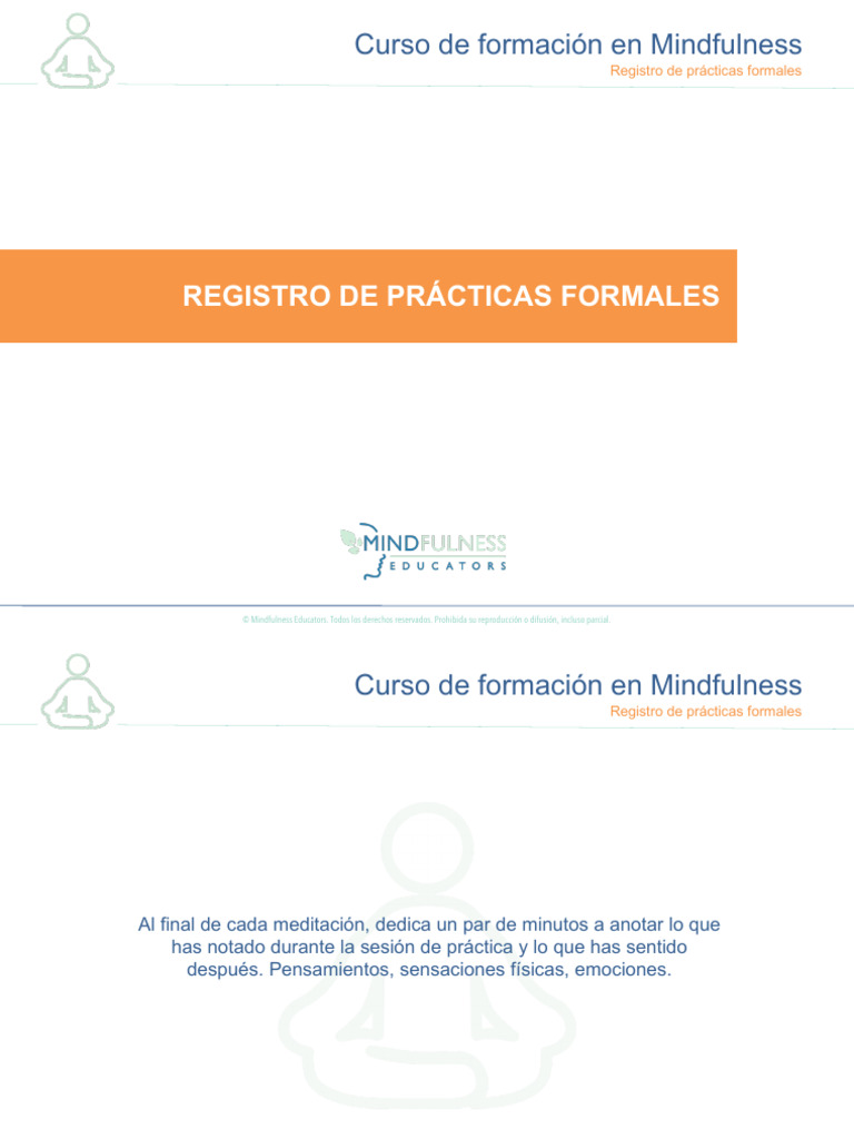 5.8 Registro de Practicas Formales | PDF | Atención plena | Desarrollo ...