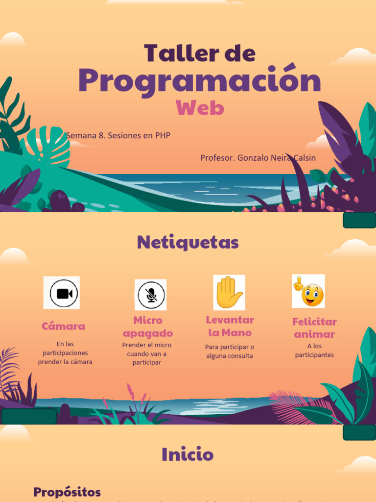 PW SESIÓN Tema08 Sesiones en PHP | PDF | Php | Informática