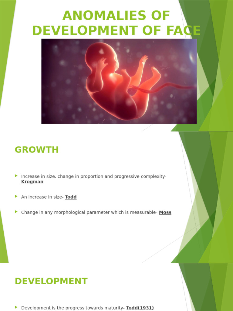 Anomalies of Development of Face | PDF | Human Nose | Tongue