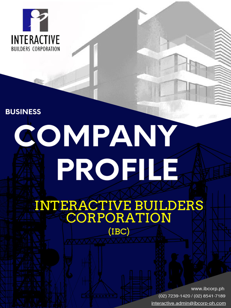 COMPANY PROFILE - Interactive Builders Corporation IBC | PDF | Payments ...