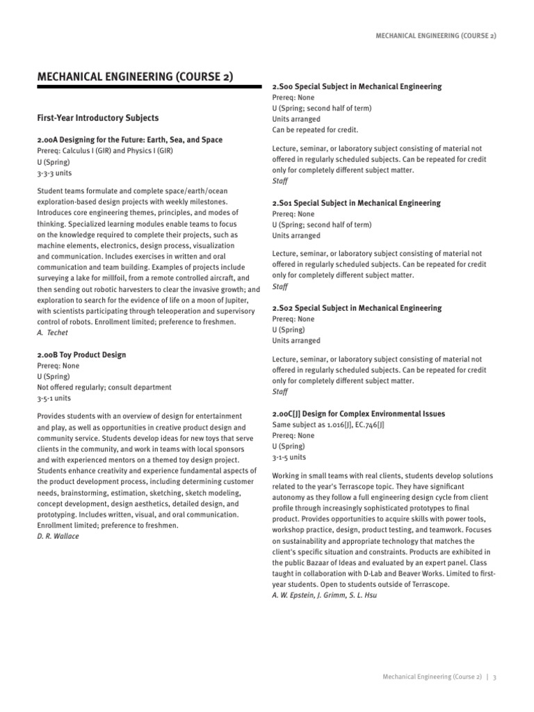 Intro to Mechanical Engineering Courses | PDF | Finite Element Method ...