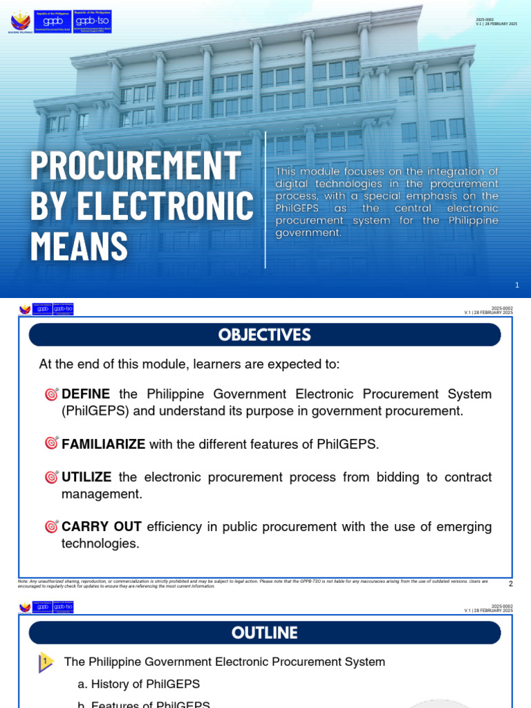 Procurement by Electronic Means | PDF | Procurement | Information