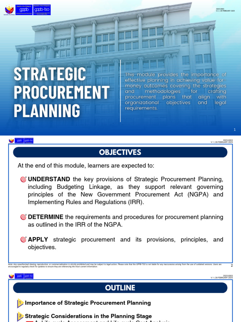 Strategic Procurement Planning | PDF | Life Cycle Assessment ...