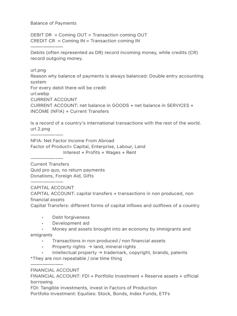 Understanding Balance of Payments Explained | PDF