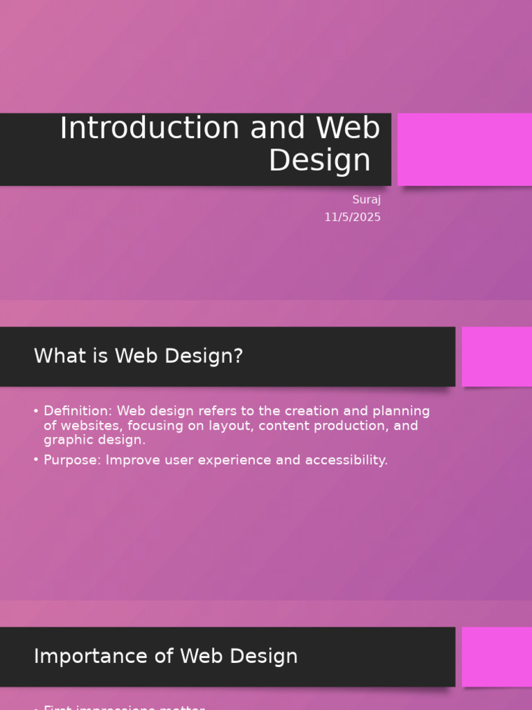 Introduction and Web Design | PDF