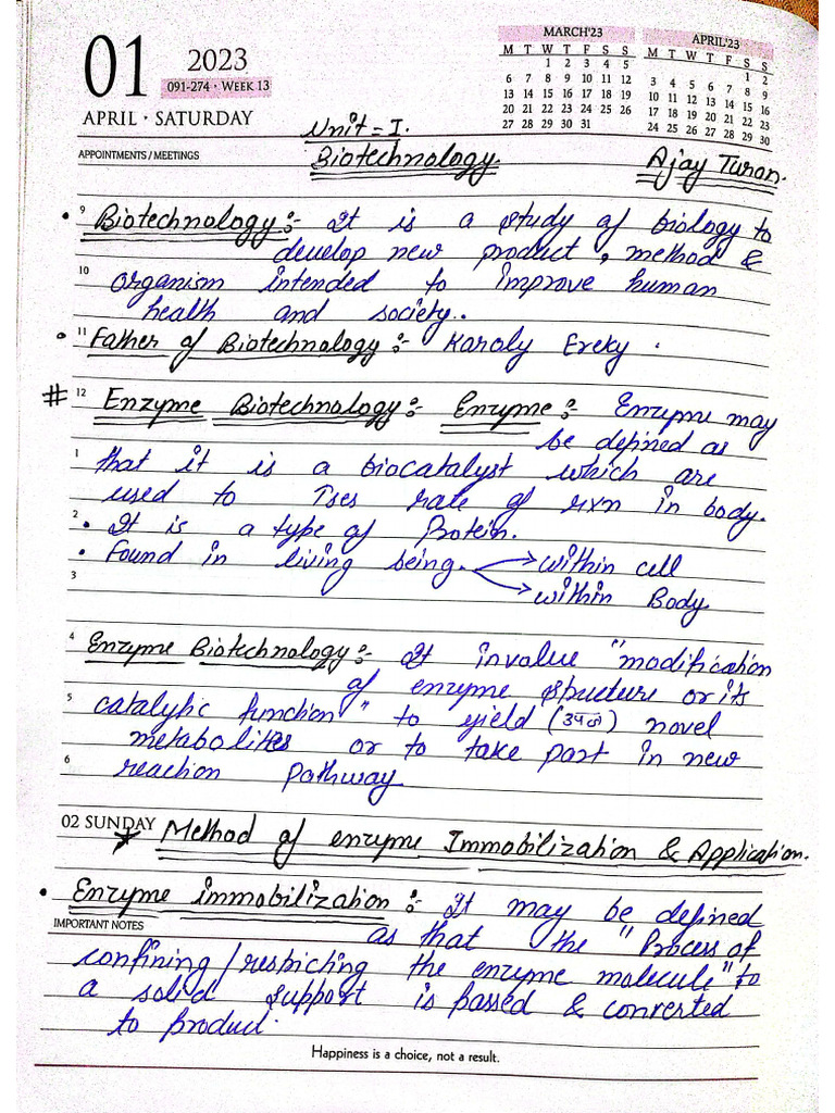 Biotech Unit 1 | PDF