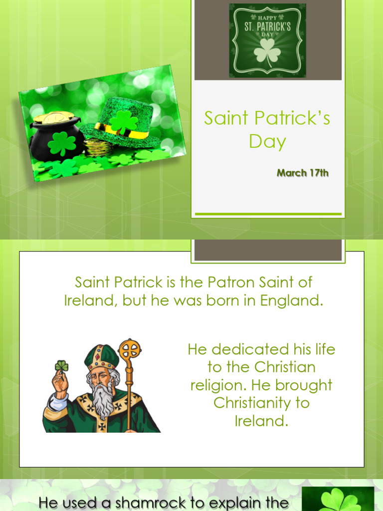 Saint Patrick's Day History | PDF