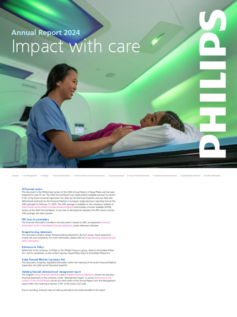 Royal Philips 2024 Annual Report Summary | PDF | Innovation ...