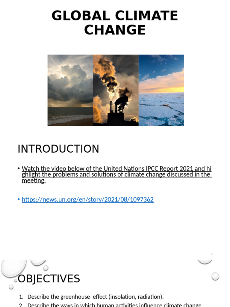 Global Climate Change 2022 | PDF | Greenhouse Effect | Climate Change