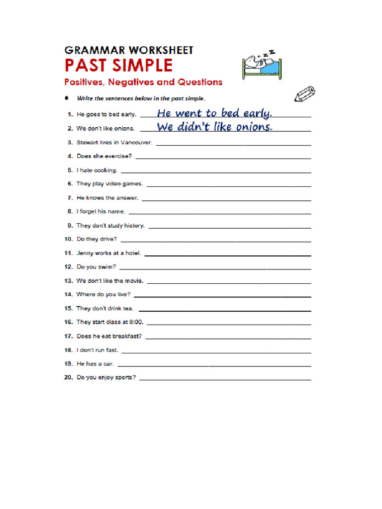 Past Simple 2 | PDF