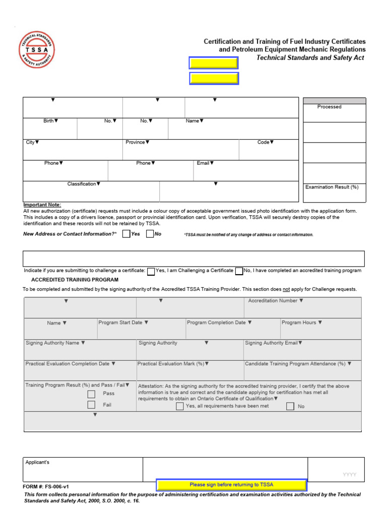 FS Ontario Certificate of Qualification Application 006 v1 | PDF | Identity Document | Payments
