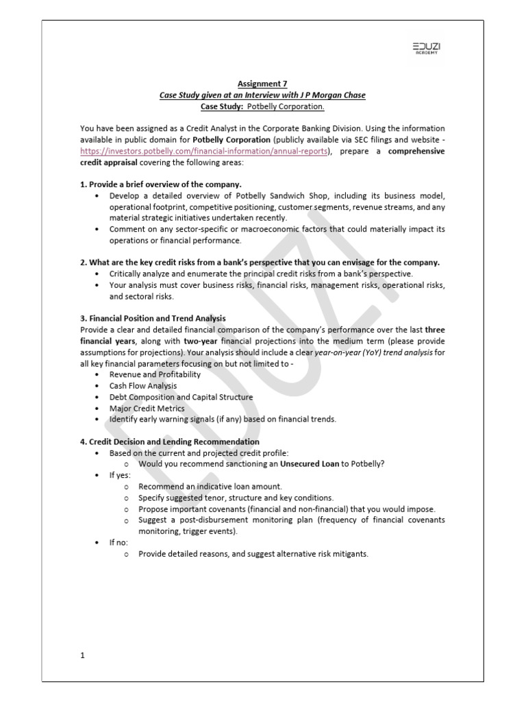Assignement 7 - Module 3 - Case Study - 32060124 | PDF | Risk | Loans