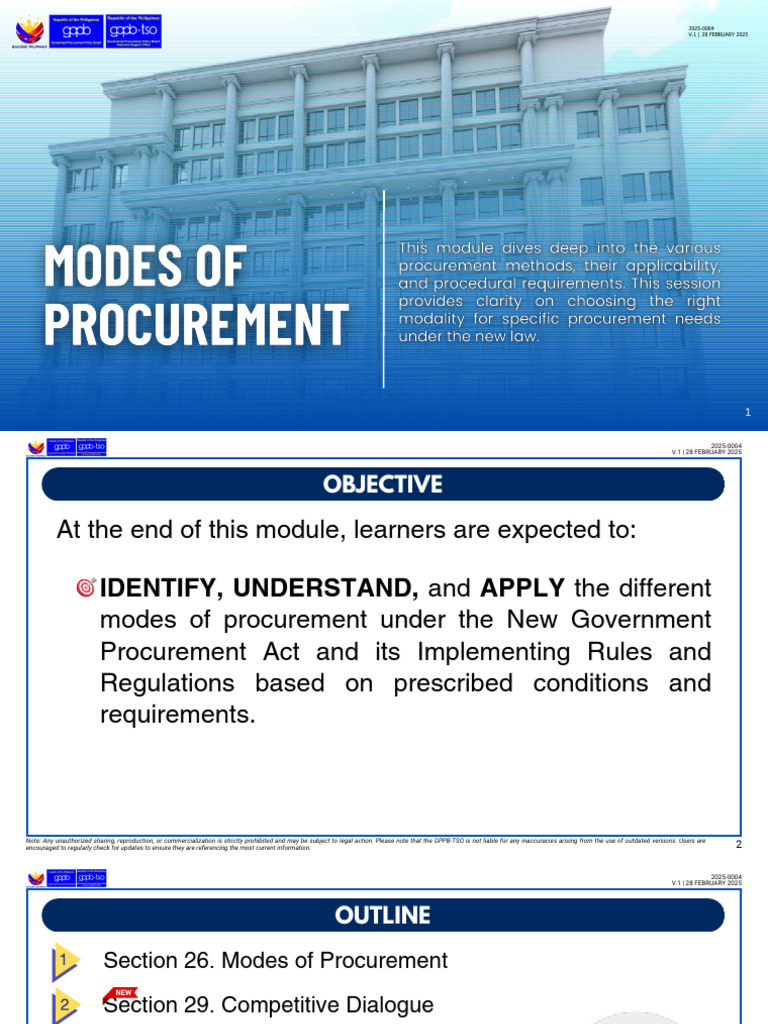 Modes of Procurement | PDF | Procurement | Specification (Technical ...