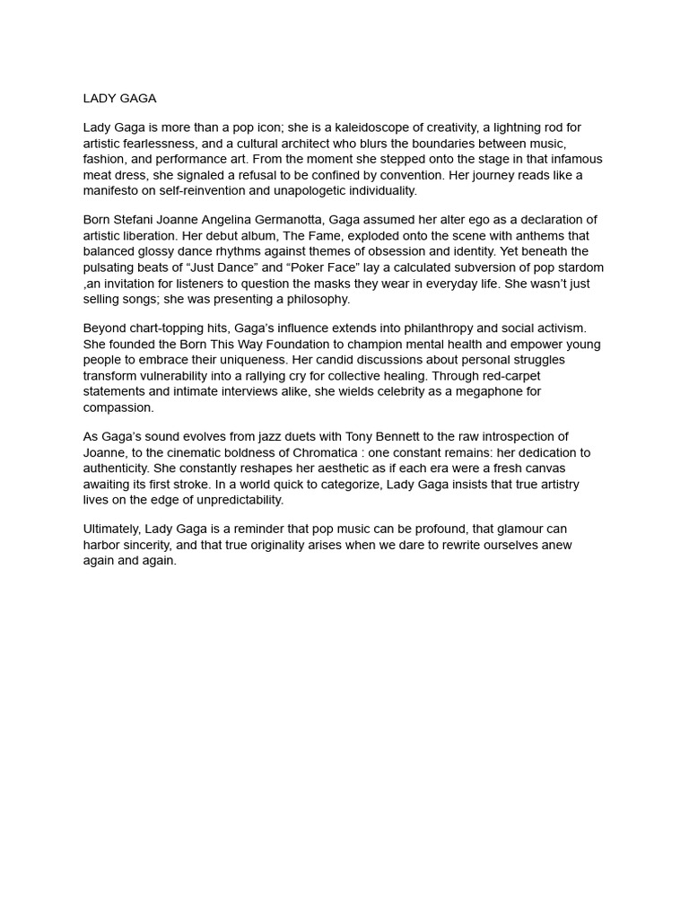 Lady Gaga | PDF