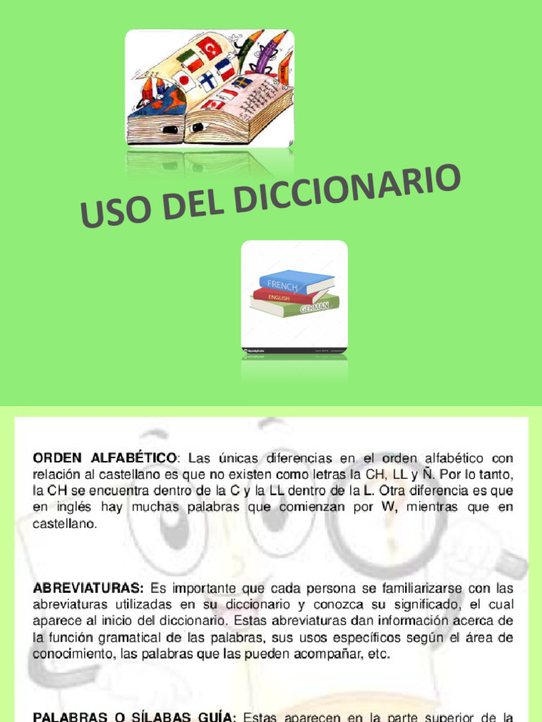 Uso Del Diccionario | PDF