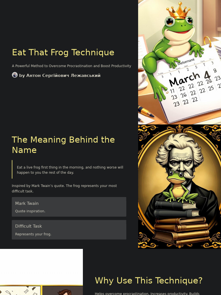 Eat That Frog Technique | PDF