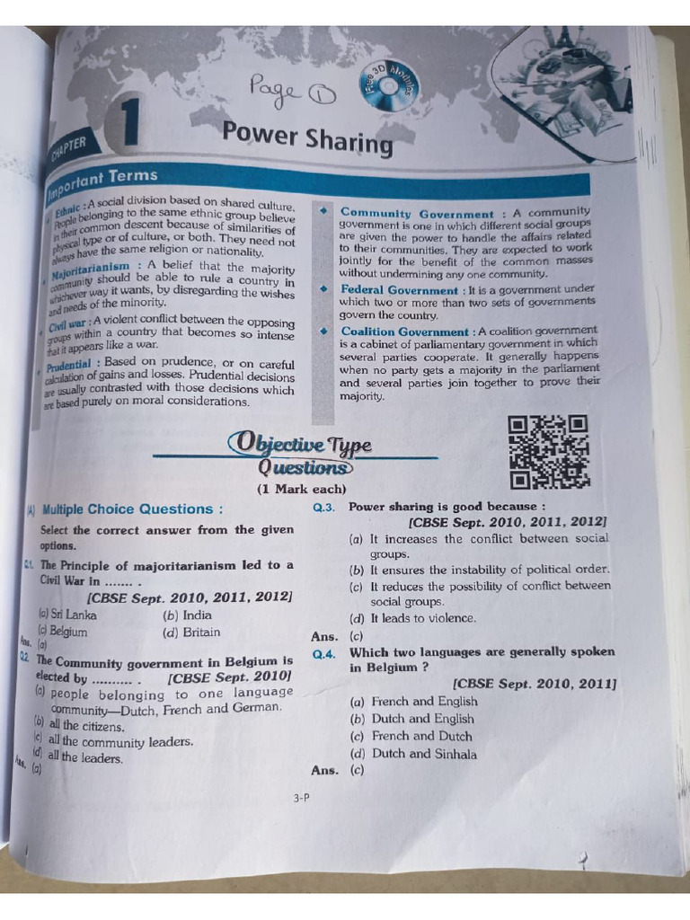 Power sharing questions ans | PDF