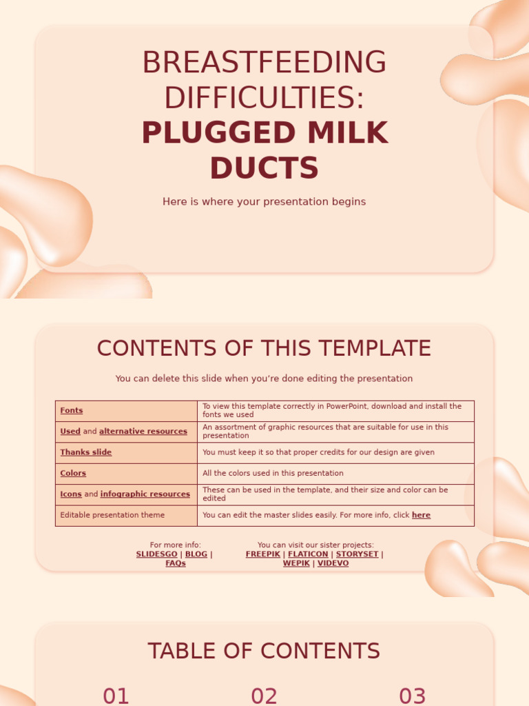 Breastfeeding Difficulties_ Plugged Milk Ducts by Slidesgo | PDF ...