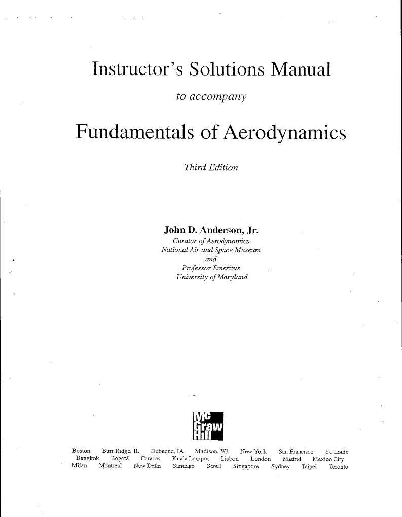 Anderson, Modern Compressible Flow Solution | PDF | Fluid Dynamics ...