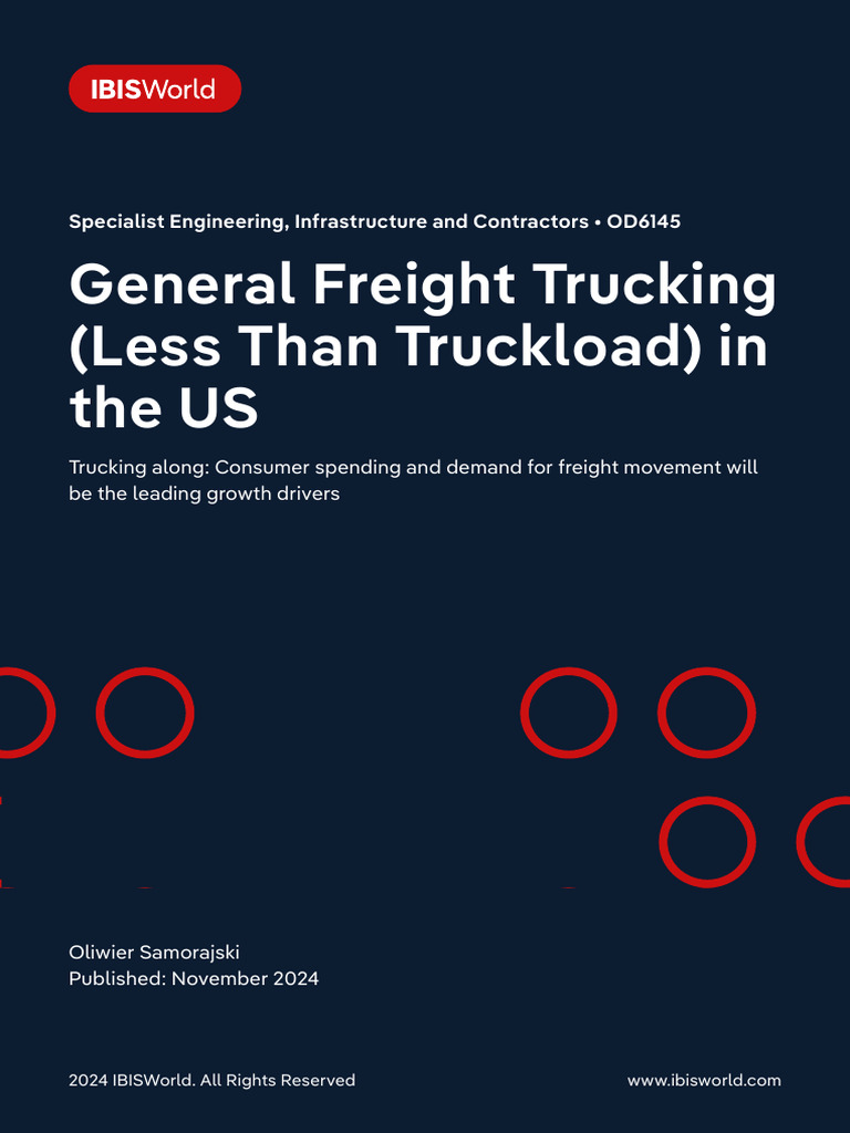 OD6145 General Freight Trucking Less Than Truckload in The US Industry Report | PDF | Freight ...