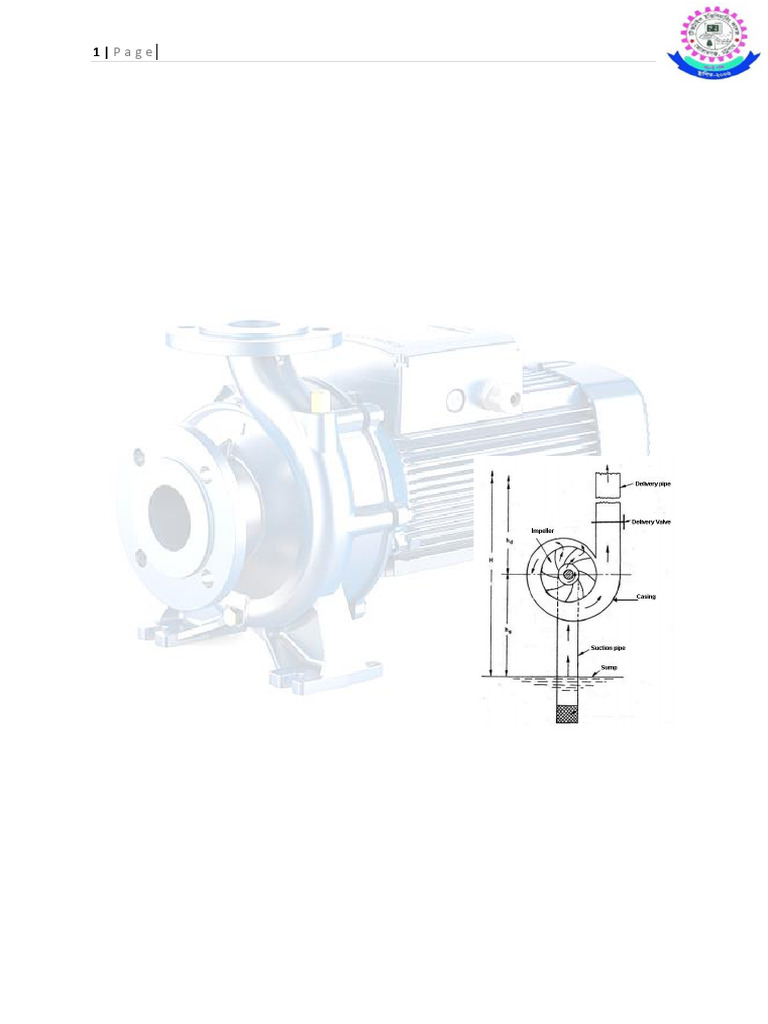 Study of Centrifugal Pump, Reciprocating Pump | PDF | Pump | Continuum Mechanics