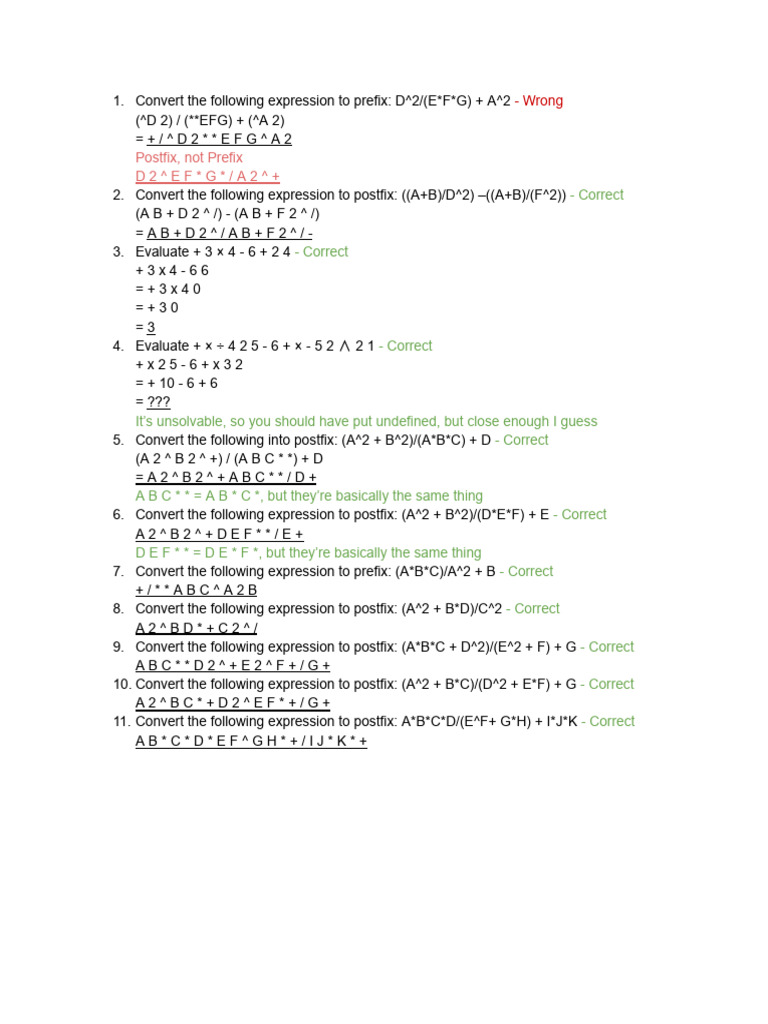 ACSL Contest 2 Homework 2 | PDF