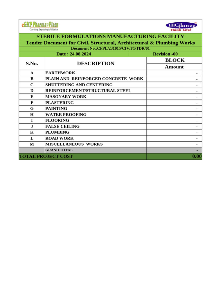 Boq R00 | PDF | Concrete | Plaster