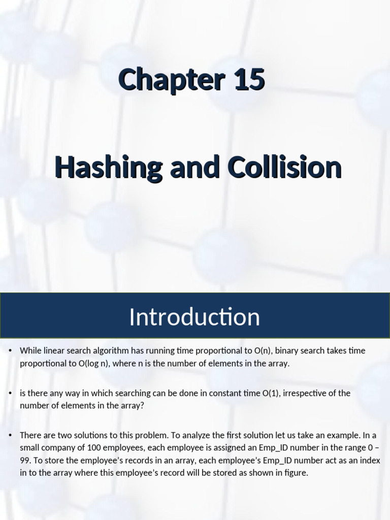 Module 5-Hashing and Collision (1) | PDF | Function (Mathematics) | Algorithms