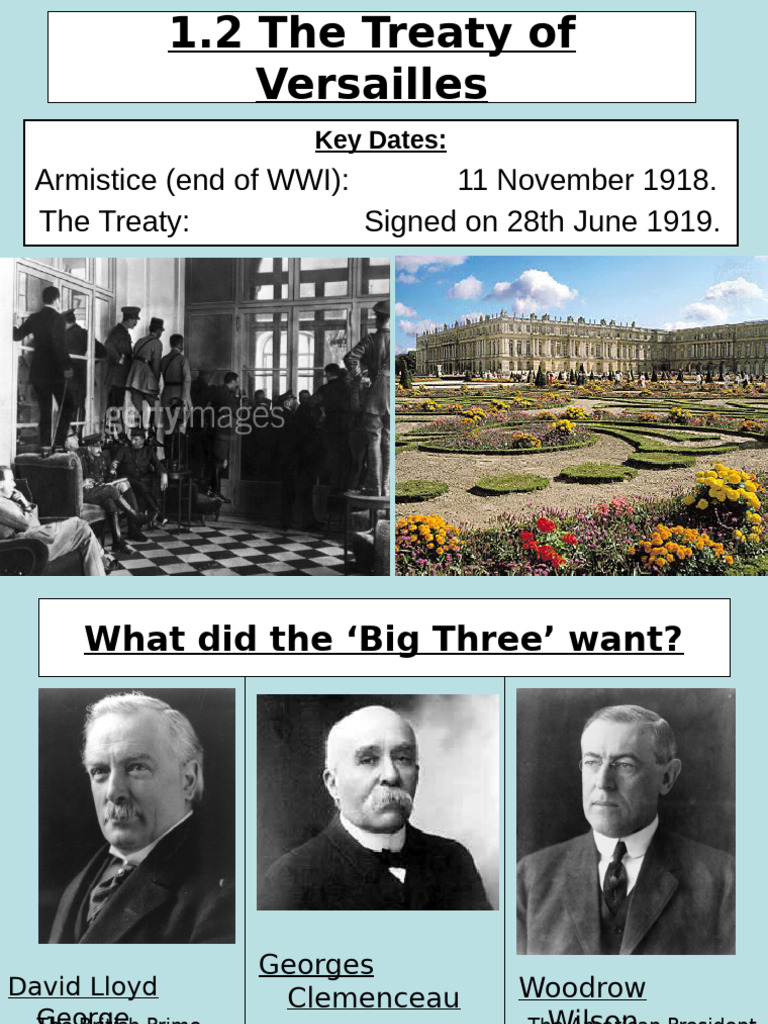 Treaty of Versailles: Key Impacts on Germany | PDF | Weimar Republic ...