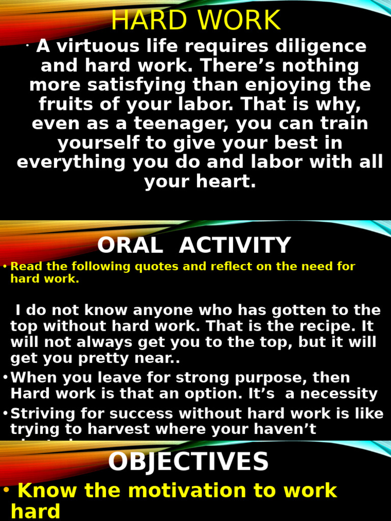Lesson 5 Hard Work | PDF